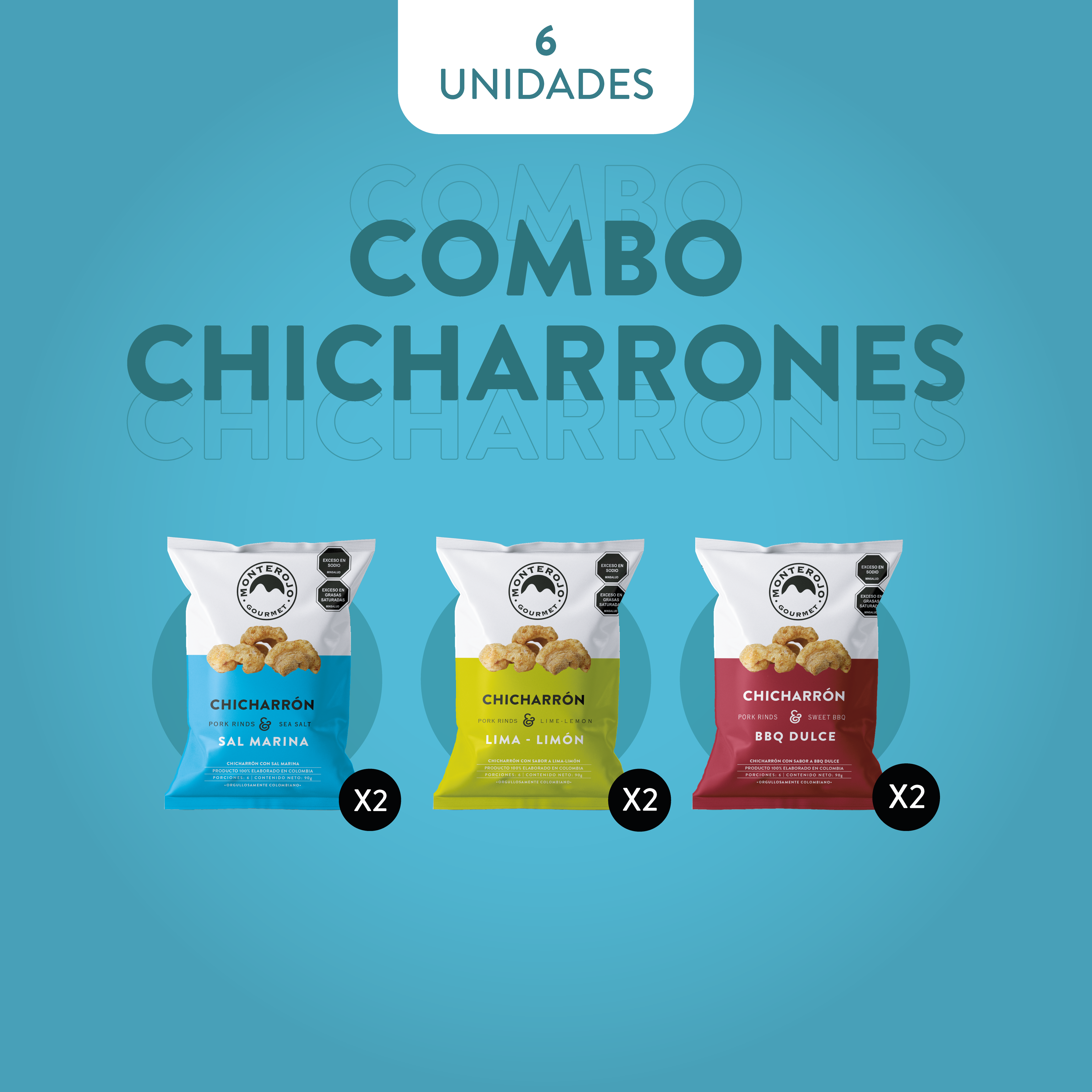 ¡Combo Chicharrones! Crujientes y sabrosos | MonteRojo