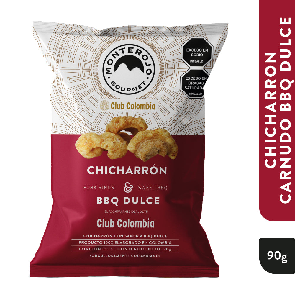 1 Pack Chicharrón Carnudo BBQ Dulce 90gr