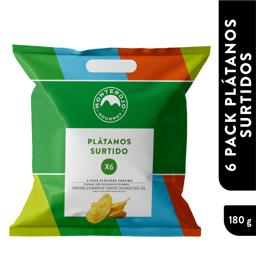 6 Pack Plátanos Surtido Chips | MonteRojo