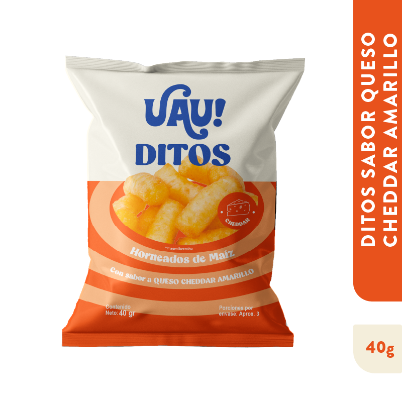 1 Pack Ditos Queso Cheddar – Intensos y crocantes | UAU